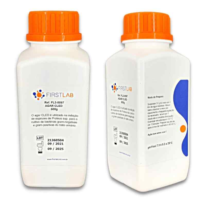 Agar Cled Meio De Cultura Desidratado Frasco 500g – MatLab