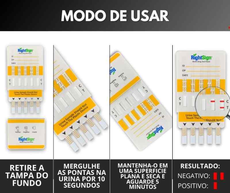 Teste Toxicológico Multidrgas 7 Drogas Na Urina Caixa C/25 – Medtest ...