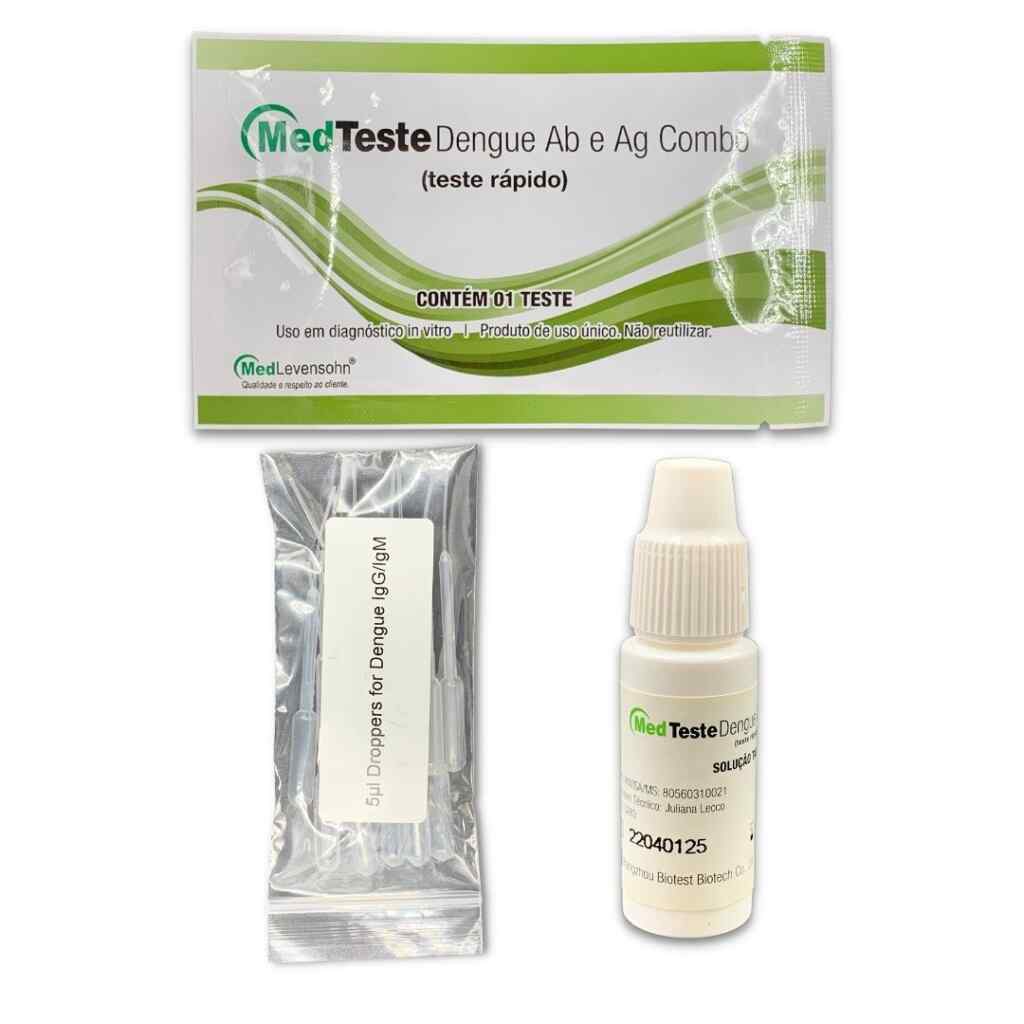 Teste De Dengue Rápido Combo Antígeno + Igg/igm Com 25 Testes – MatLab