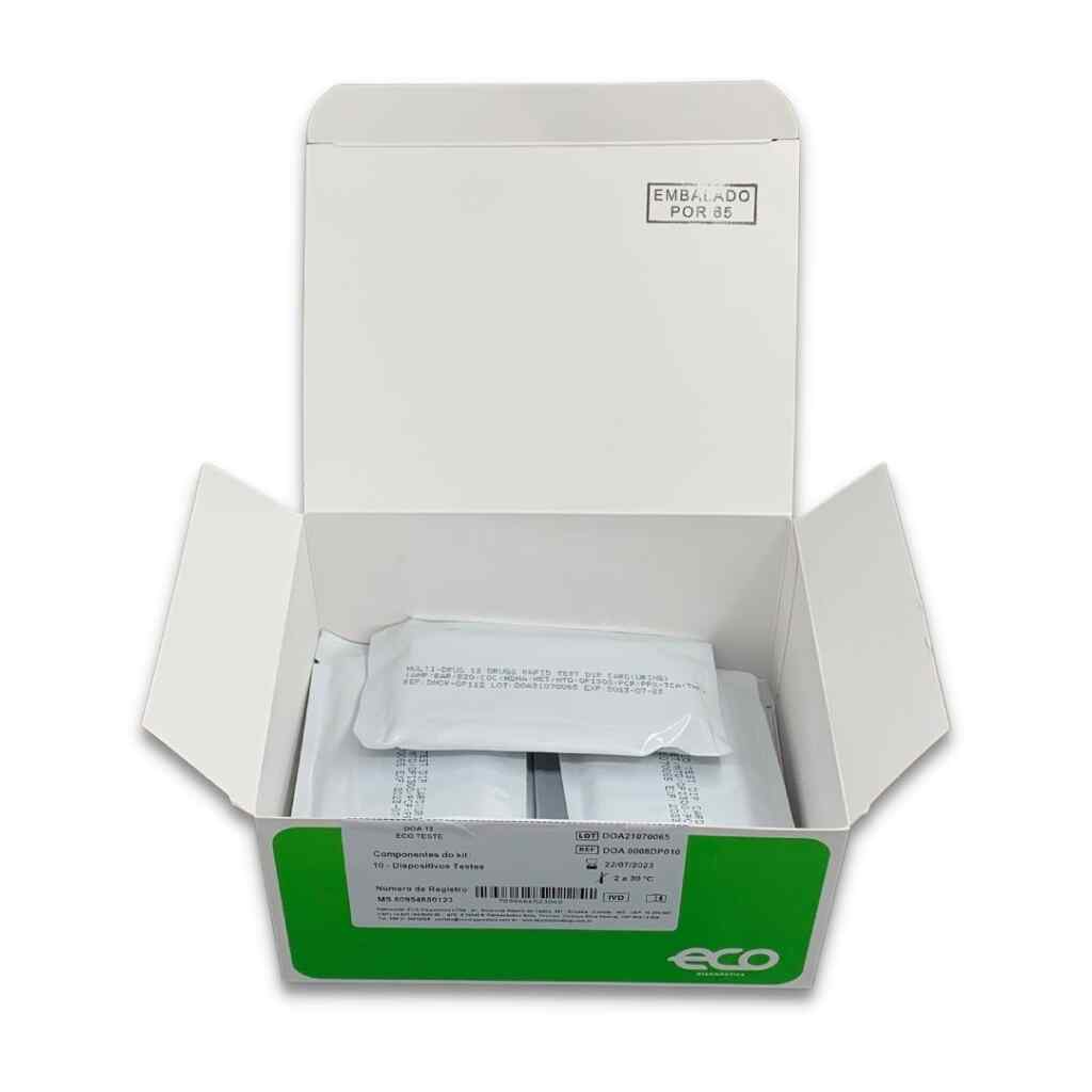 Teste Toxicológico Multidrogas 12 Drogas Na Urina Kit C/10 – MatLab