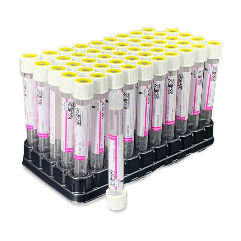 Tubo 5ml Com Edta K2 + Gel Ativador Tubo Tampa Branca Amarelo Greiner C ...