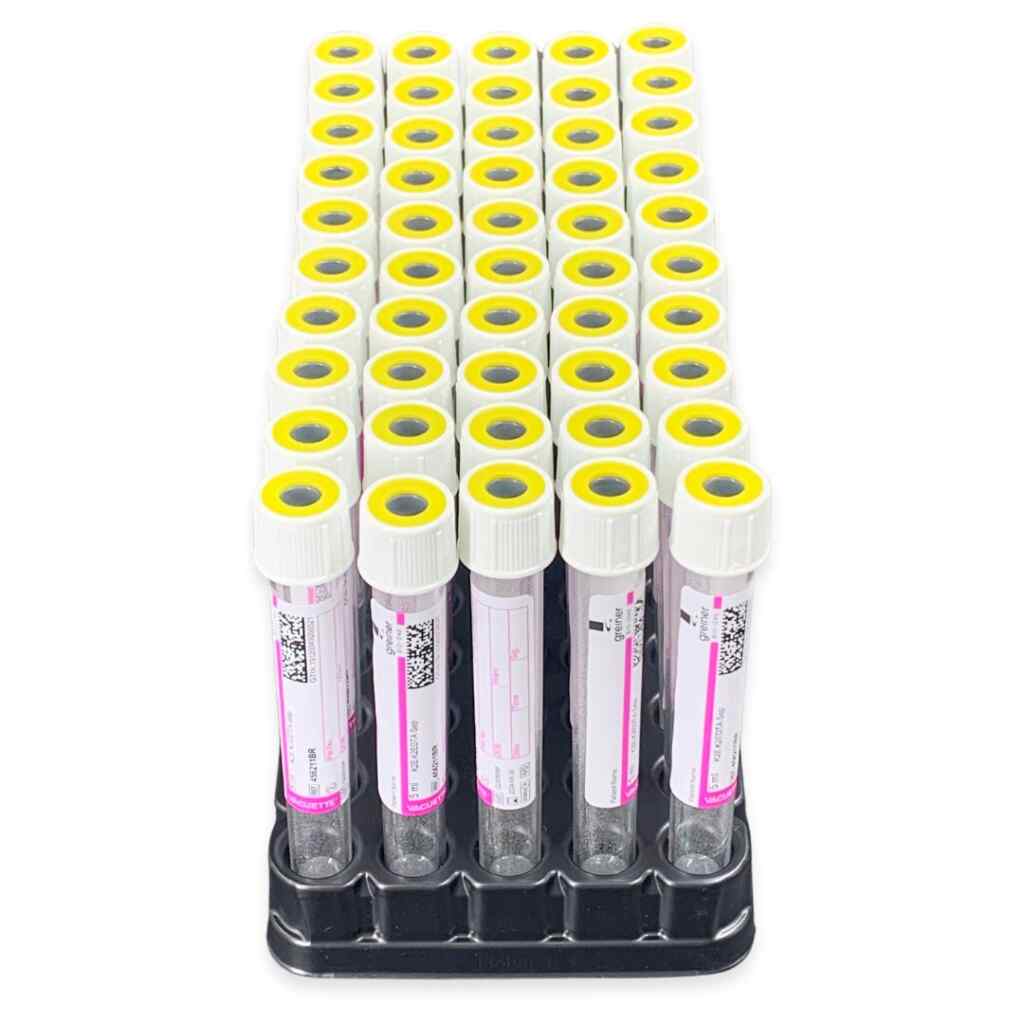 Tubo 5ml Com Edta K2 + Gel Ativador Tubo Tampa Branca Amarelo Greiner C ...