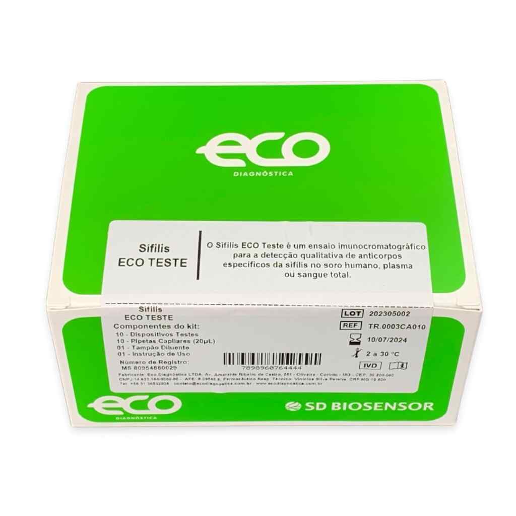 Teste Rápido Sífilis Qualitativo Eco Teste Kit C/10 – MatLab