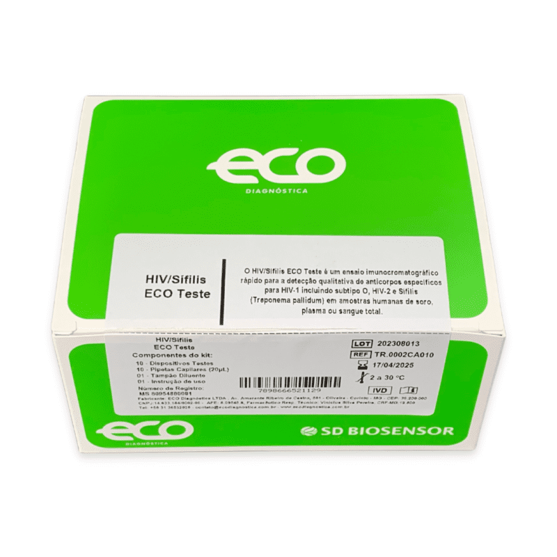 Teste Rápido Hiv/Sífilis Combo Eco Teste Kit C/10 – MatLab