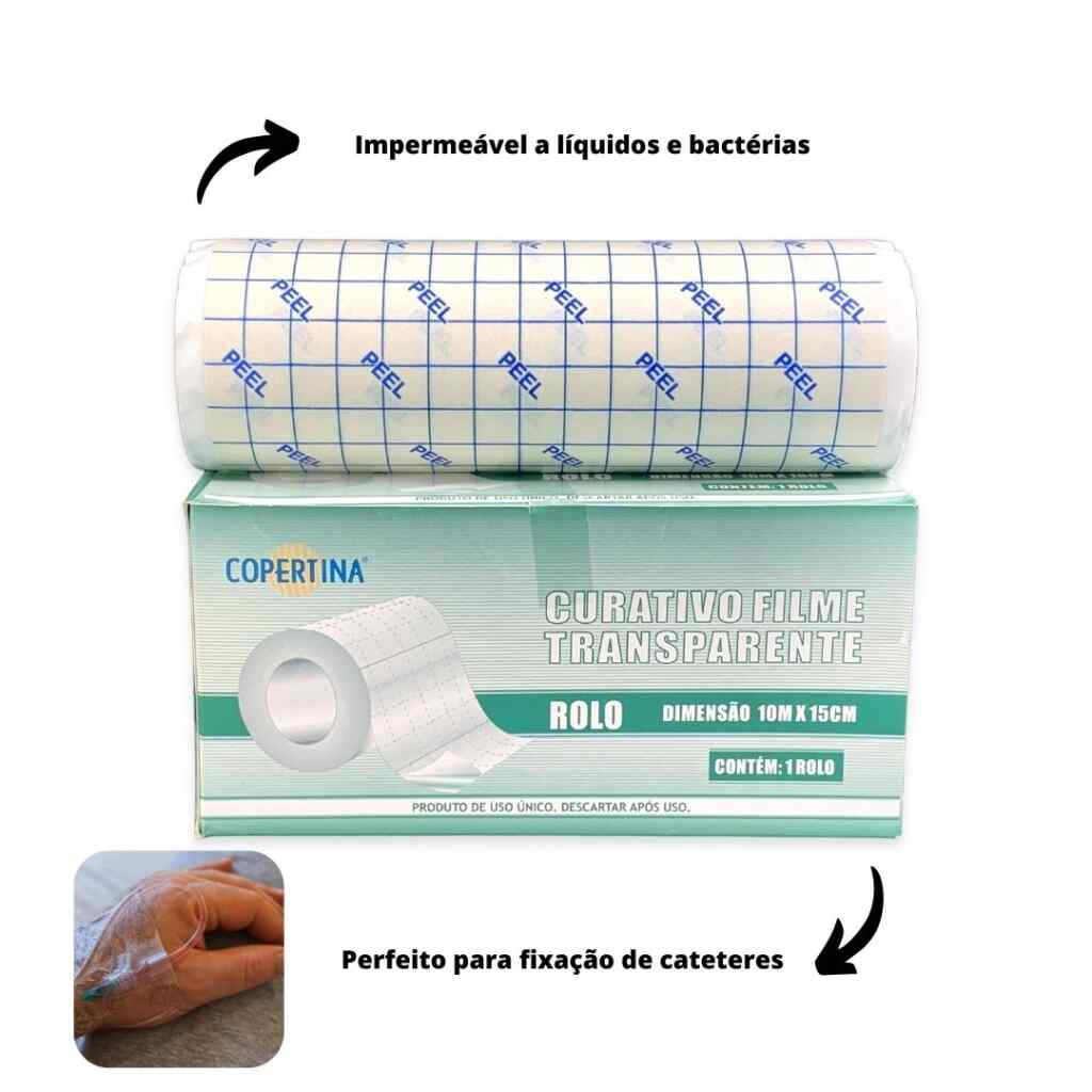 Curativo Filme Transparente Em Rolo 10m x 15cm – Copertina – MatLab