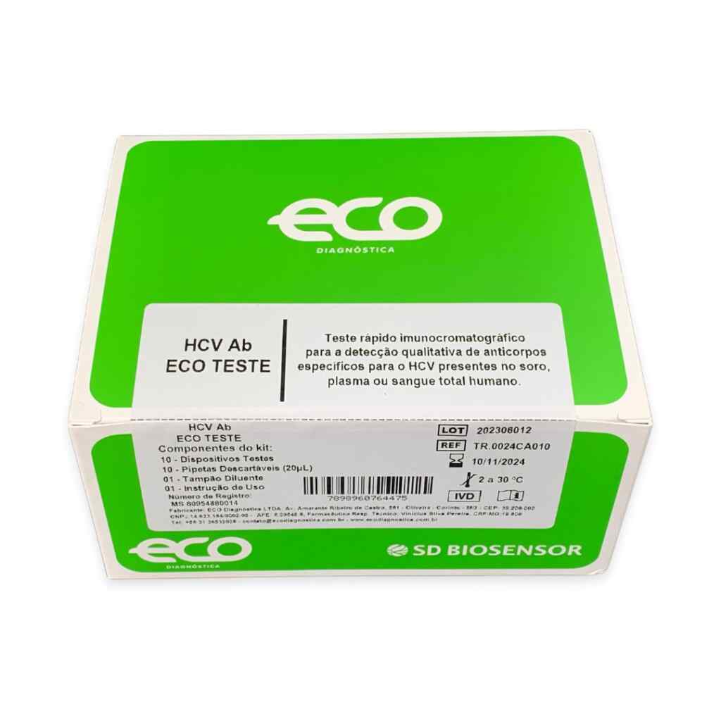 Teste Rápido Hcv Ab Hepatite C Teste Qualitativo Kit C/10 – MatLab