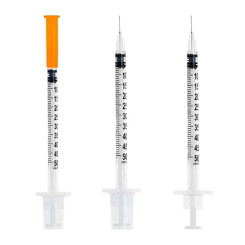 Seringa De Insulina 50U 0,5mL Com Agulha Fixa 8X0,3mm 30g Bag C/100 – MatLab