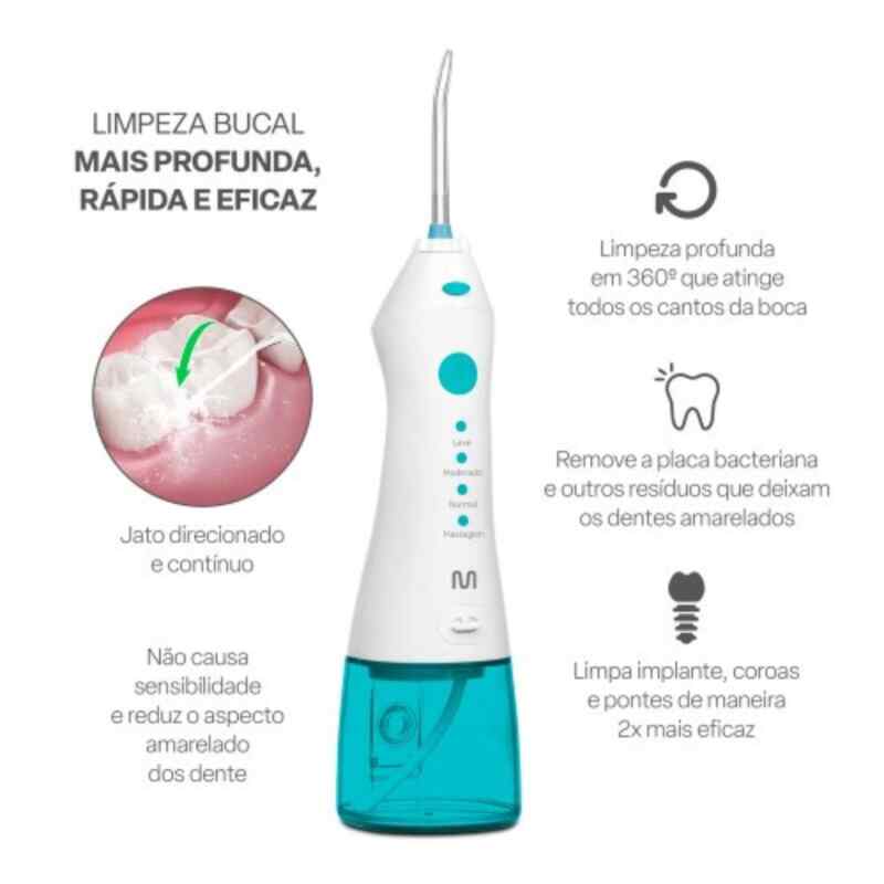 Irrigador Oral Dental Portátil 200ml Bateria HC036 Multi – MatLab