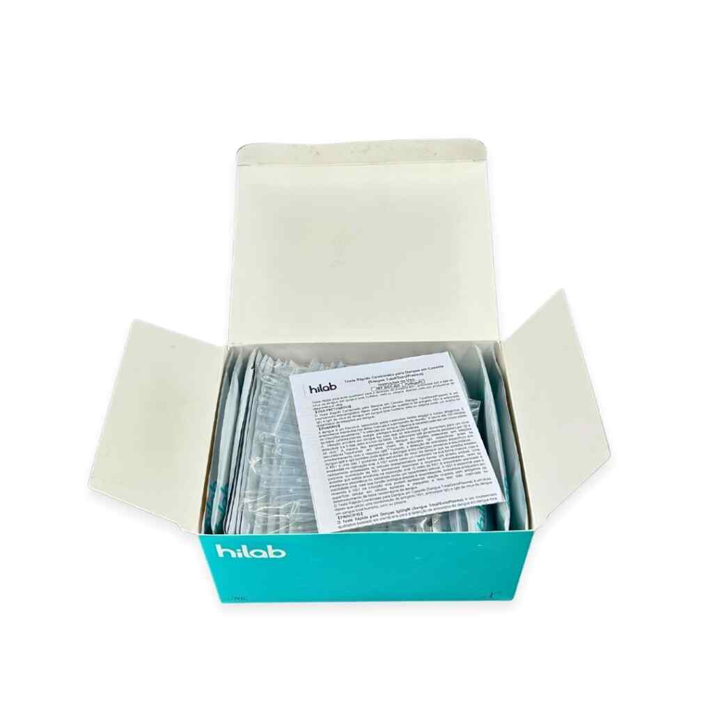 Teste Rápido Dengue Duo Combo NS1 + Igg Igm Kit C/25 – Hilab – MatLab