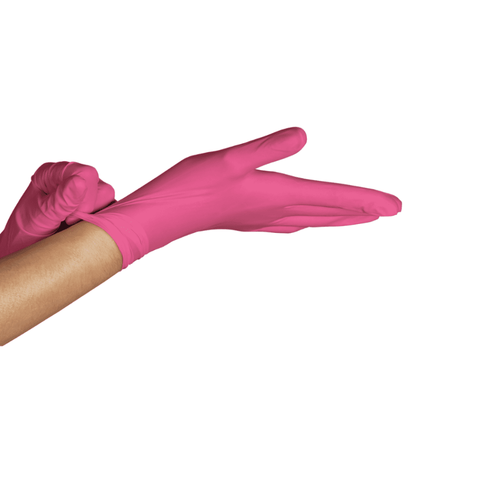 Luva Rosa Procedimento Com Pó Premium Unigloves Latex C/100 – MatLab